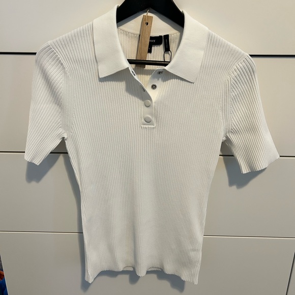 Theory | Tops | Nwt Theory White Polo | Poshmark